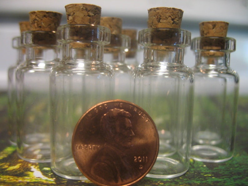 100 2ml Vials. Small Corked Vials. Glass Storage Containers. | Etsy