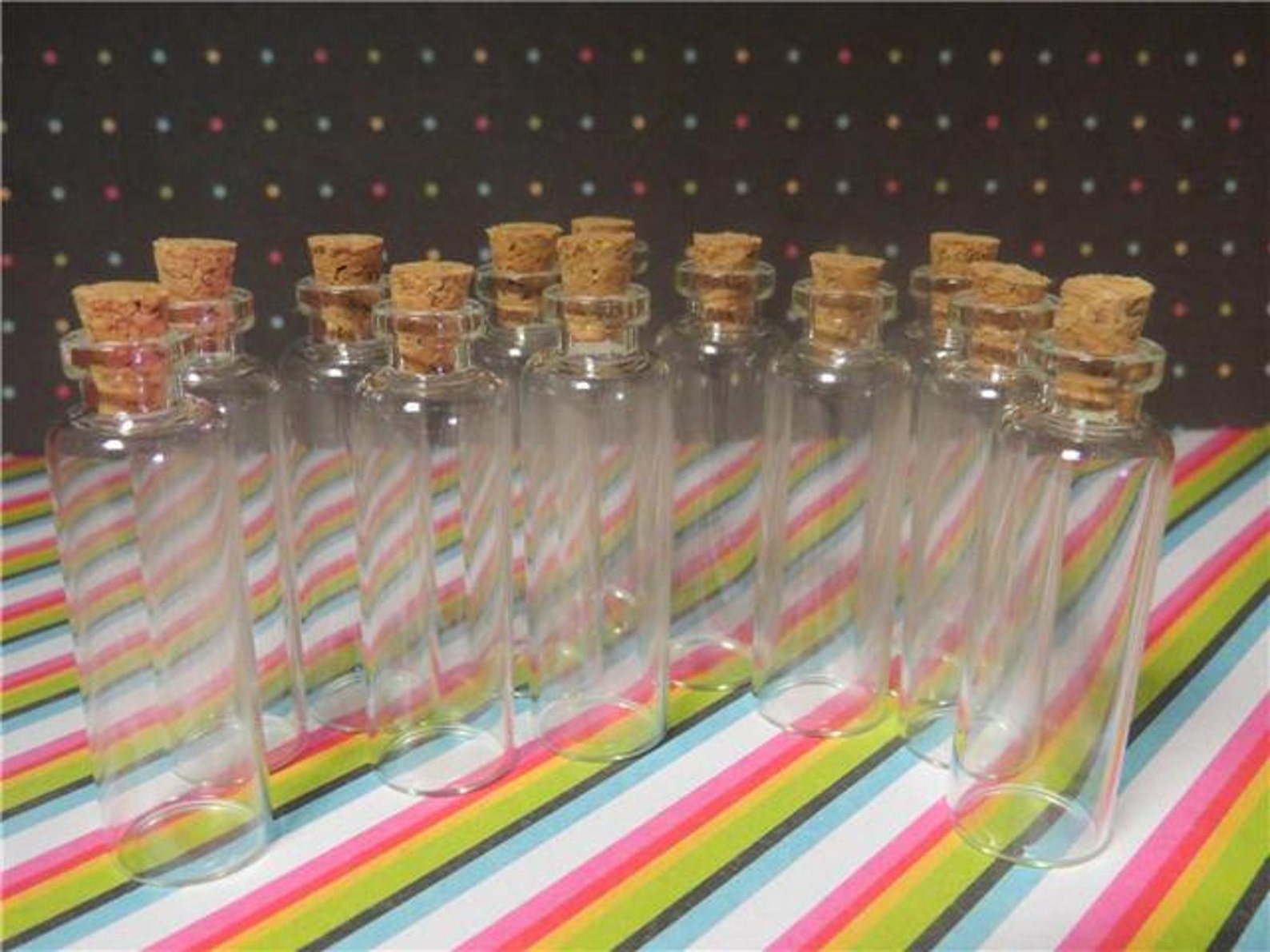 10 5ml Bottles. Bitty Bottle. Small Glass Bottles With Corks. - Etsy
