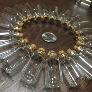 100 5ml Bottles. Bitty Bottle. Small Glass Bottles With Corks. Miniature Glass Vials. Miniature ...