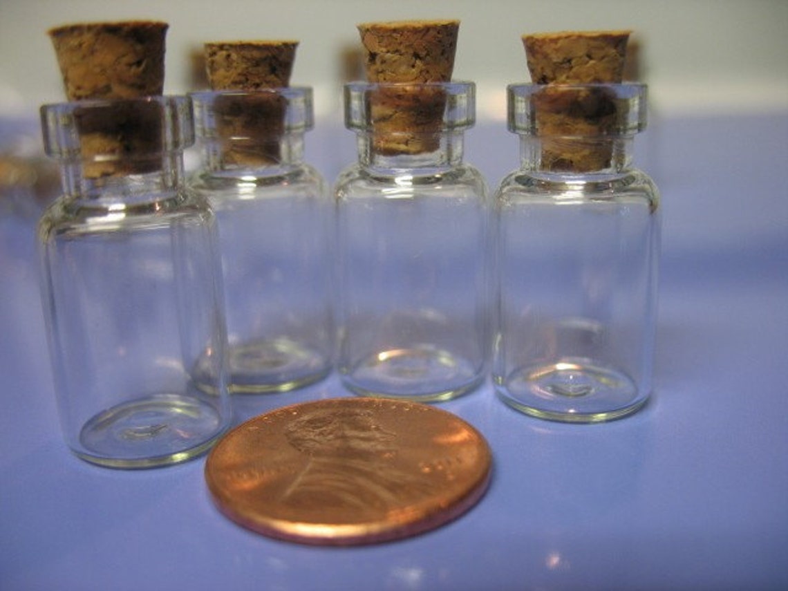 100 1ml Bitty Bottles. Empty Glass Vials. Glass Bottles. - Etsy
