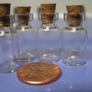100 1ml Bitty Bottles. Empty Glass Vials. Glass Bottles. Miniature Bottles. Glass Vials With ...