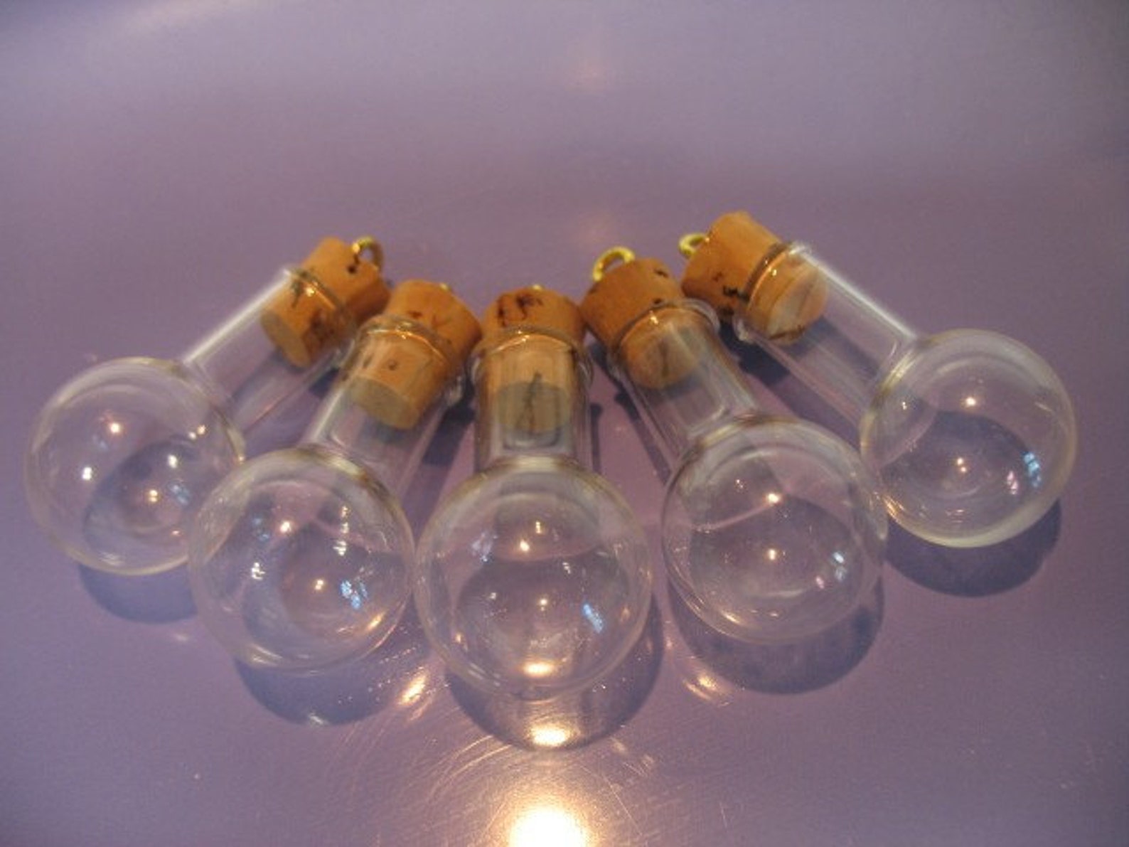 10 Round Flask Vials. Rounded Flask Shaped Bottles. Small - Etsy