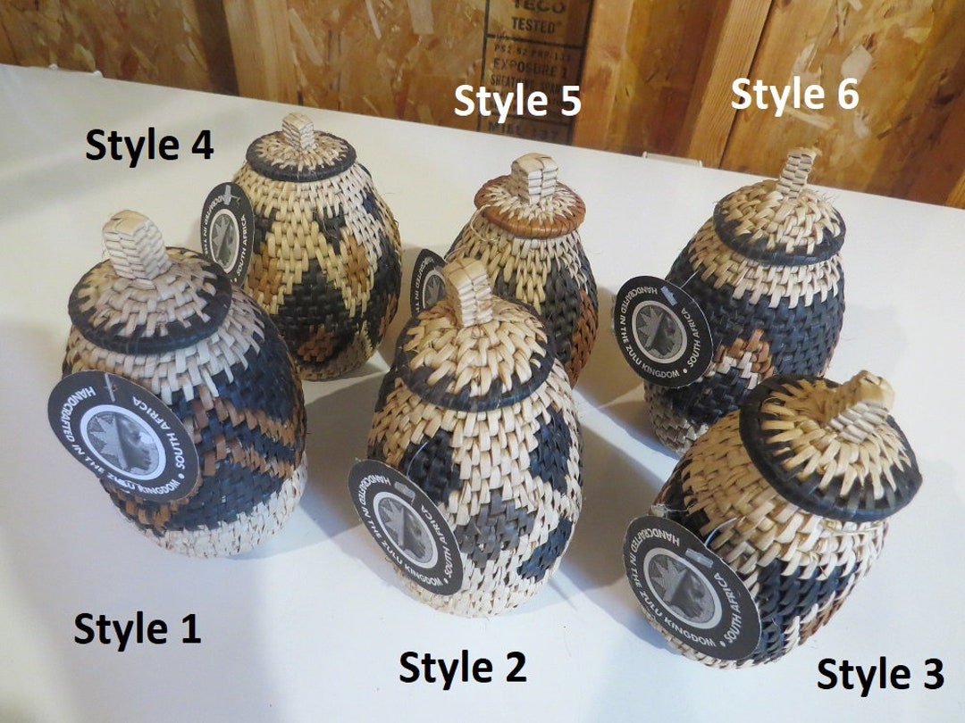 Traditional Zulu Baskets. South African Baskets. Handmade African ...