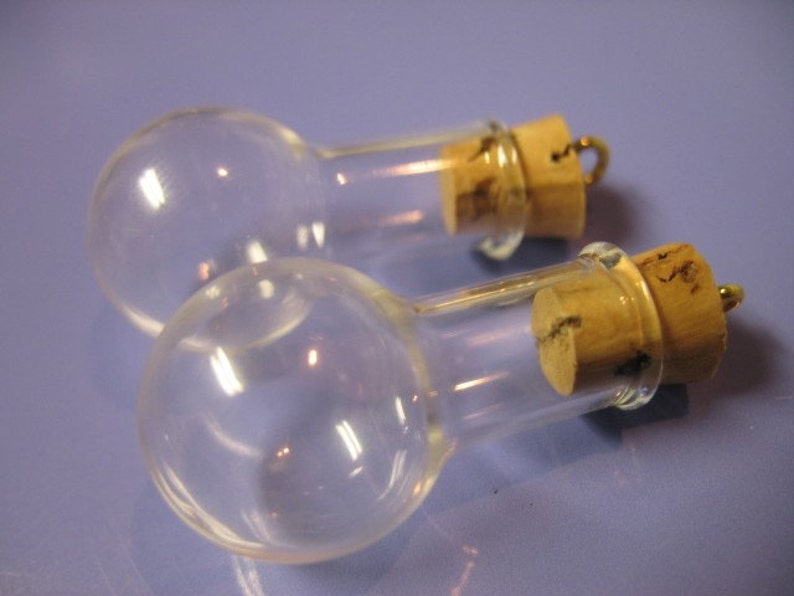 10 Round Flask Vials. Rounded Flask Shaped Bottles. Small - Etsy