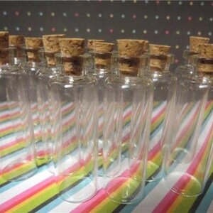 100 5ml Bottles. Bitty Bottle. Small Glass Bottle Lot. Vial Bottles 100 Lot. Miniature Corks ...