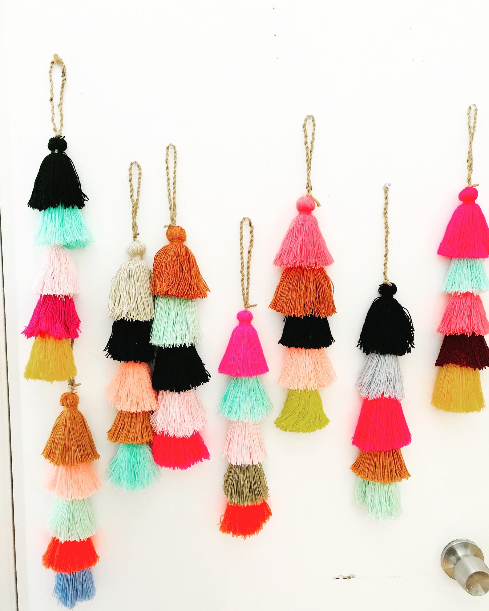 Colorful Boho Tassel Strands - Etsy UK