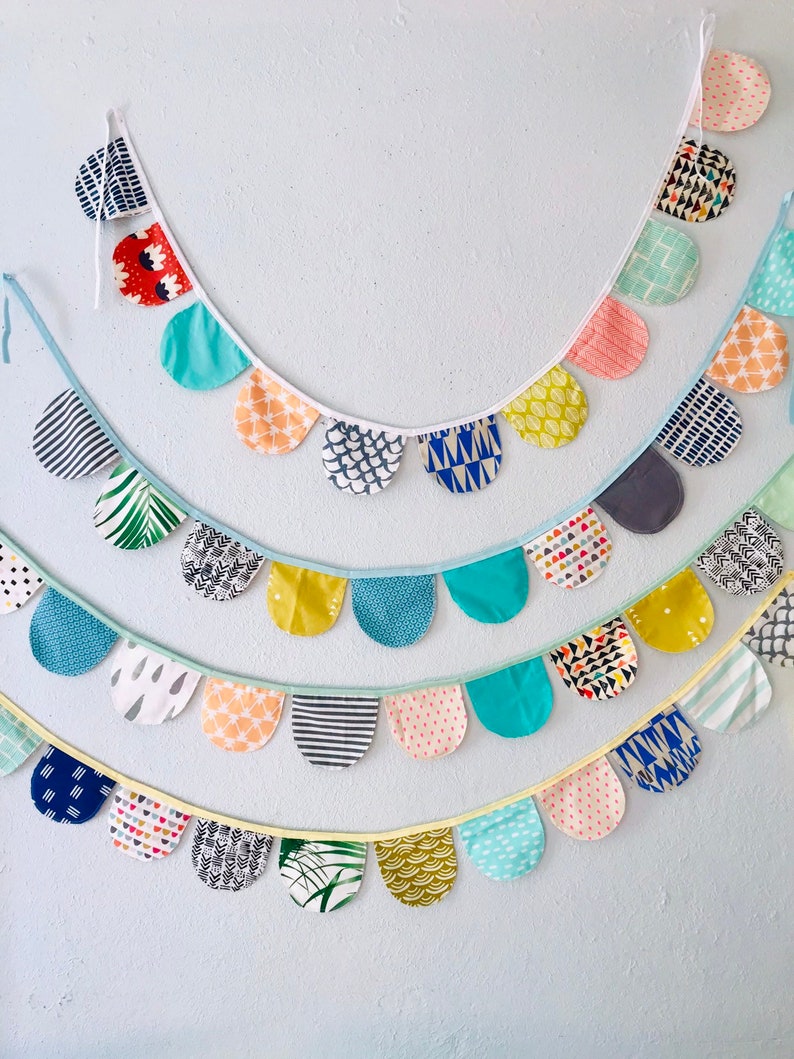 Scalloped Buntings - Etsy
