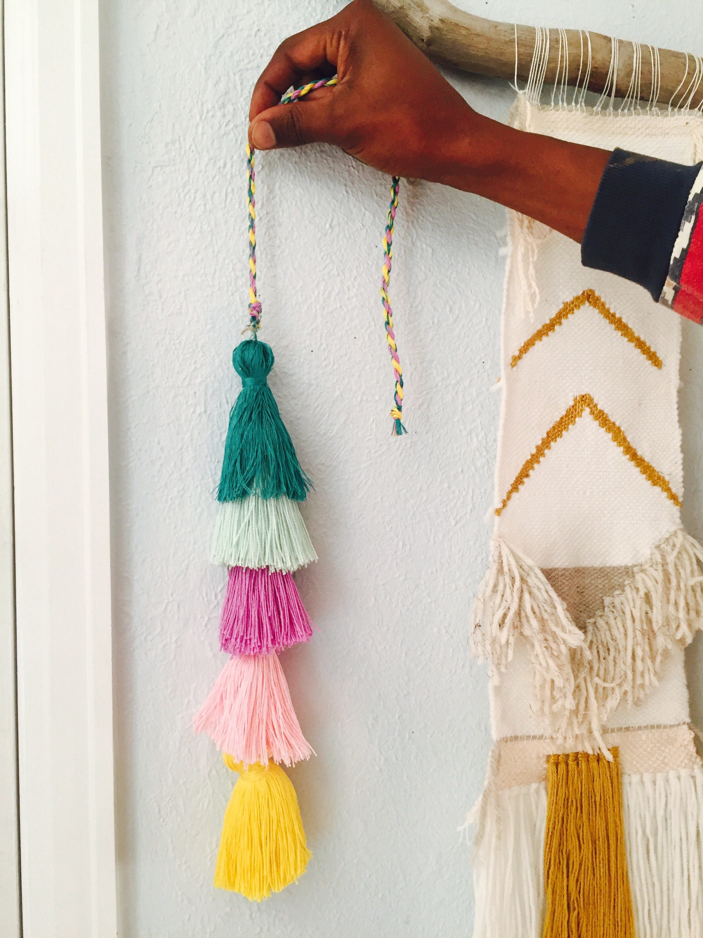 Colorful Boho Tassel Strands - Etsy UK