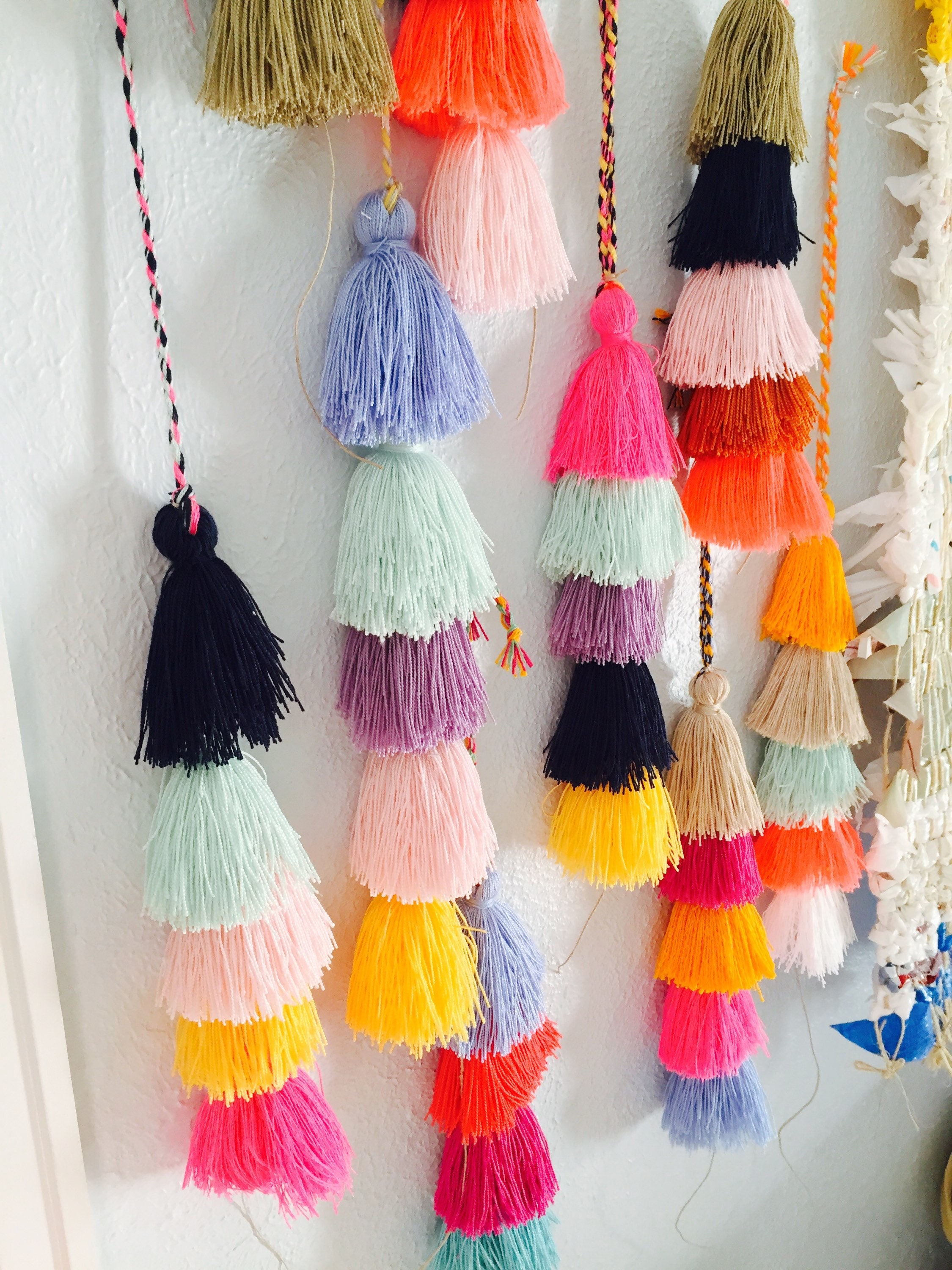 Colorful Boho Tassel Strands - Etsy UK