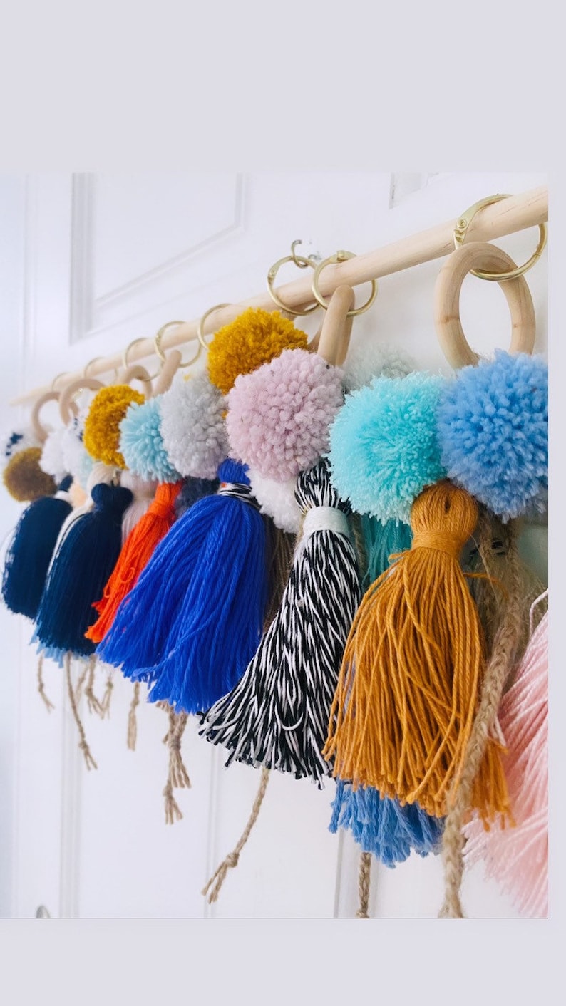 Pom Pom and Tassels Clusters - Etsy