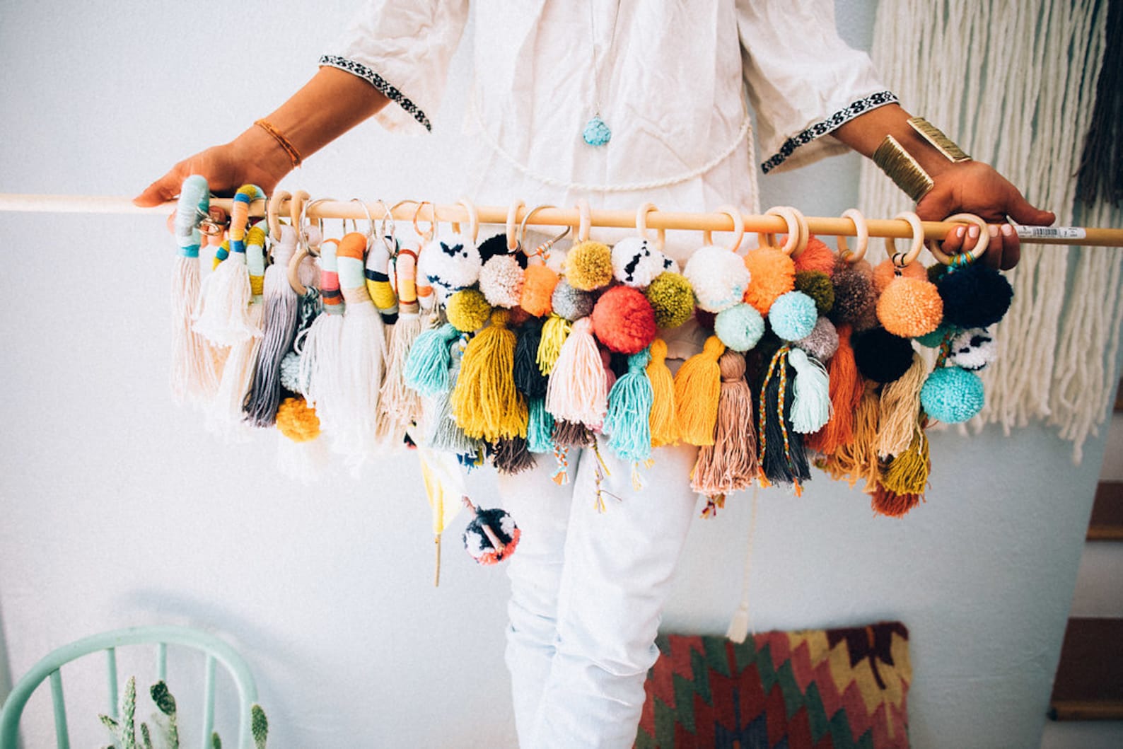 Pom Pom and Tassels Clusters - Etsy Australia