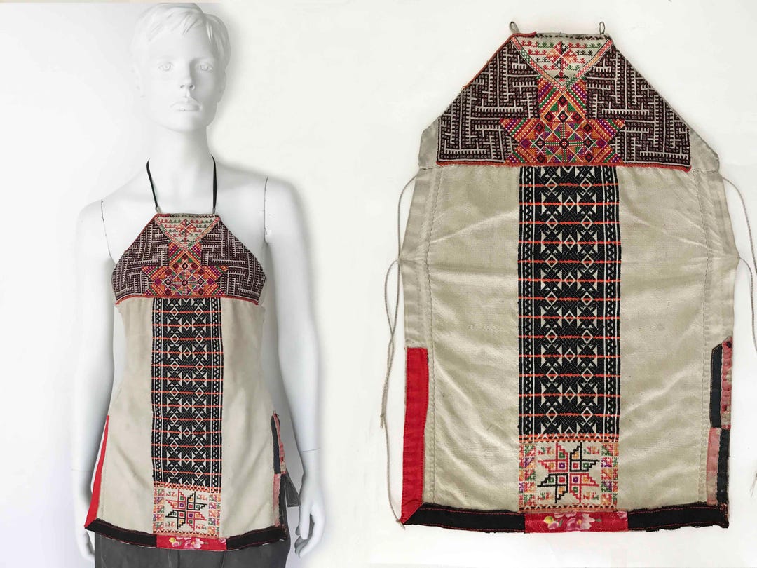 The Nouveau Nomad Halter Top Vintage 70s Tank Festival Boho Bib ...