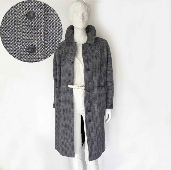 The Saturday Shopkeeper Vintage 50s Swing Coat Wool Tweed | Etsy