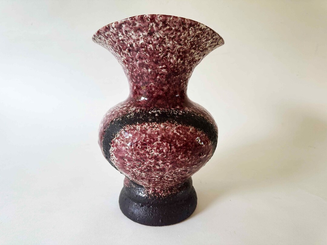The Big Sur Surprise Vintage 70s Mottled Clay Vase Floral Sculpture ...