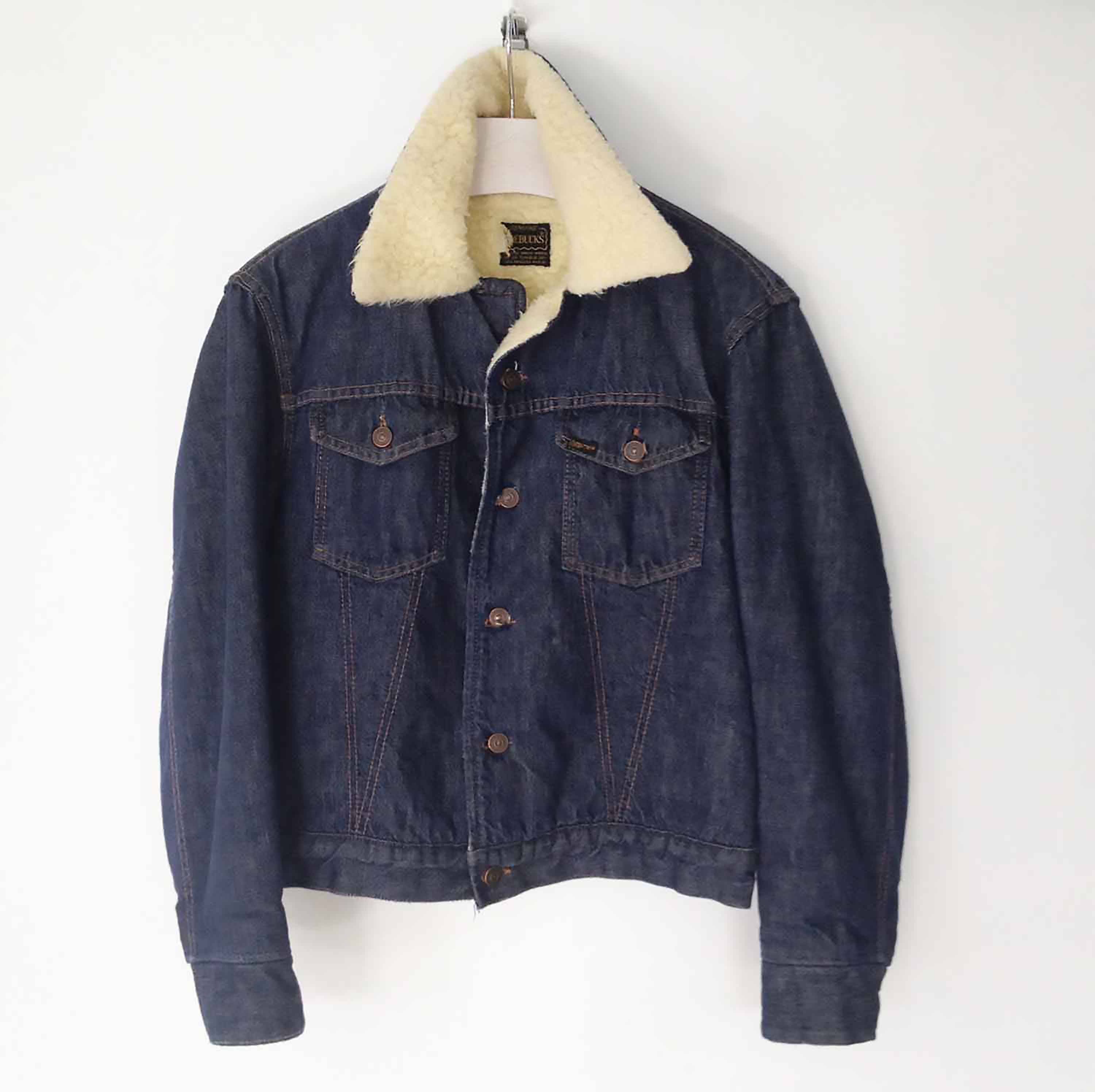 The Sundance Sherpa 70s Vintage Jean Jacket Shearling Forrado Chaqueta ...