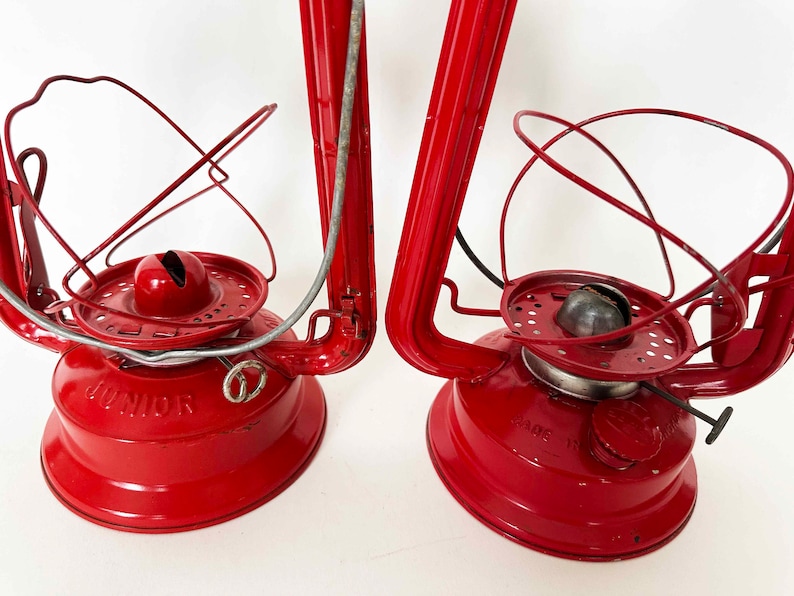 The Fire Hydrant Red Twin Flames Vintage Set of 2 Lantern Light Candle ...