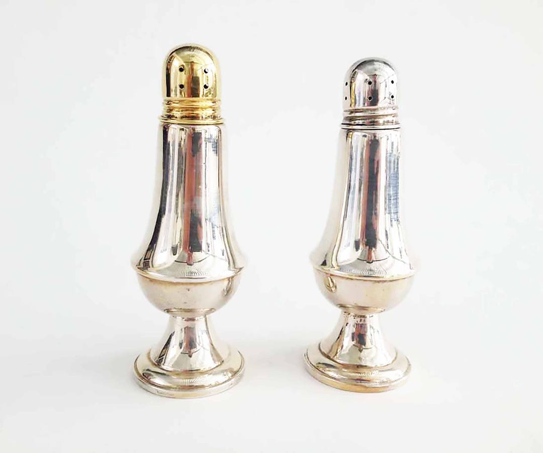 The Simple Sterling Silver Vintage 60s ALVIN Salt X Pepper Shakers ...