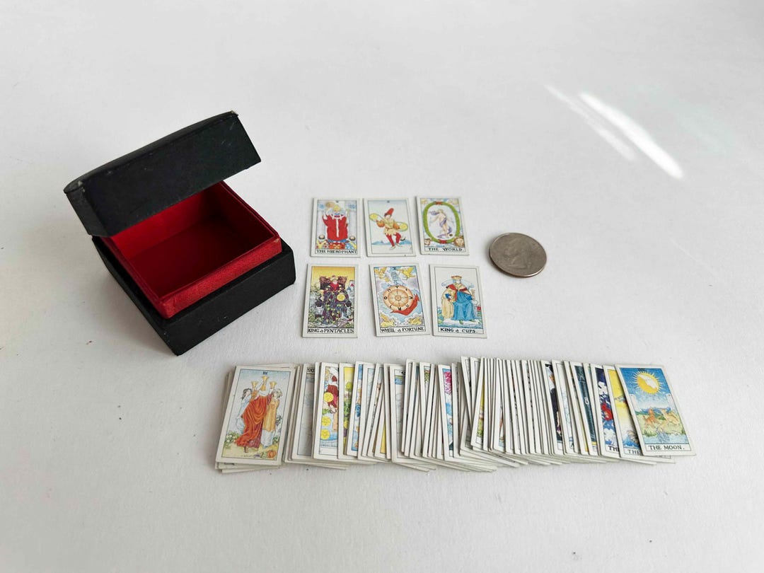The Tiny Teeny Weeny Tarot Deck Vintage 90s Rider Waite Divination ...
