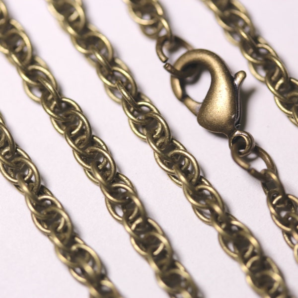 Antique Brass Rope Chain - Etsy