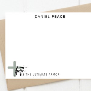Faith Stationery Set-religious Personalized Stationery Set-christian ...