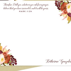 Religious Note Cards-personalized - Etsy