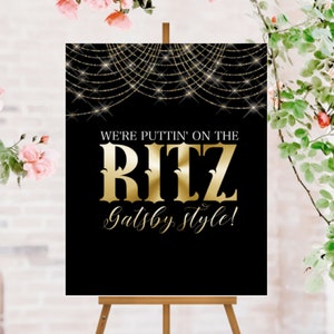 Great Gatsby Invitation-puttin on the Ritz Invitation-art Deco ...