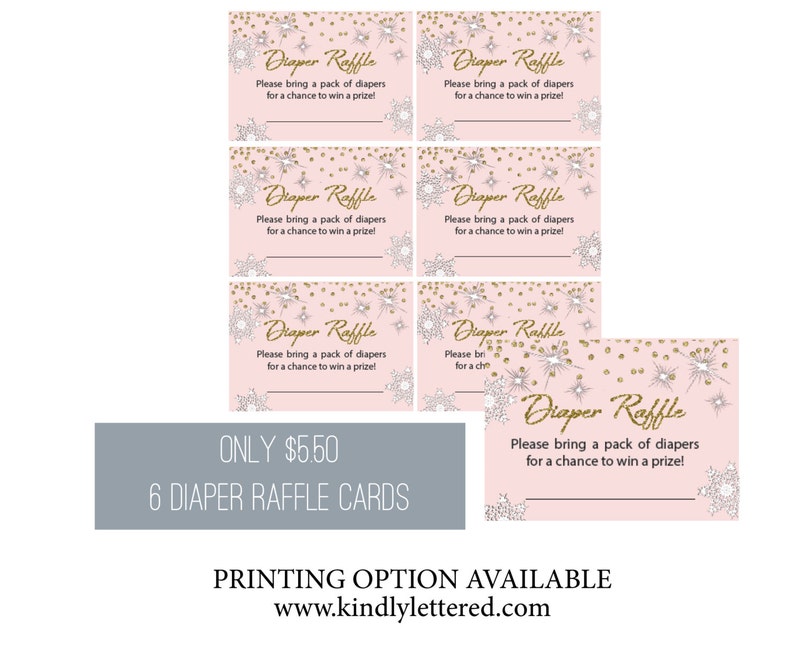 Baby Shower Diaper Raffle Request-diapper Raffle Digital - Etsy