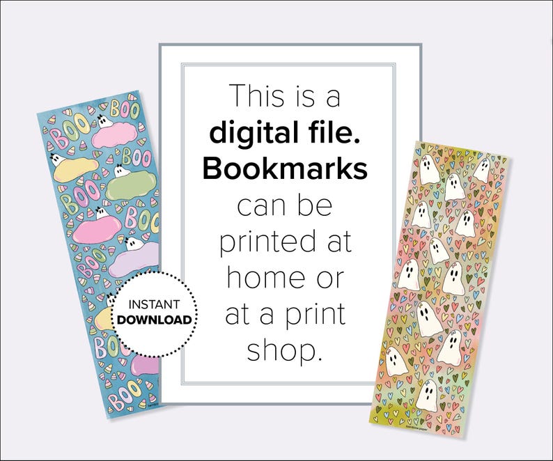 Halloween Bookmarks-printable Halloween Bookmarks-cute Bookmarks ...