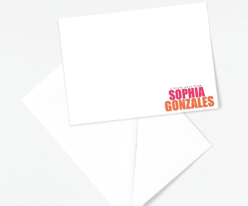 Personalized Stationery Cards-custom Note Cards-teacher - Etsy