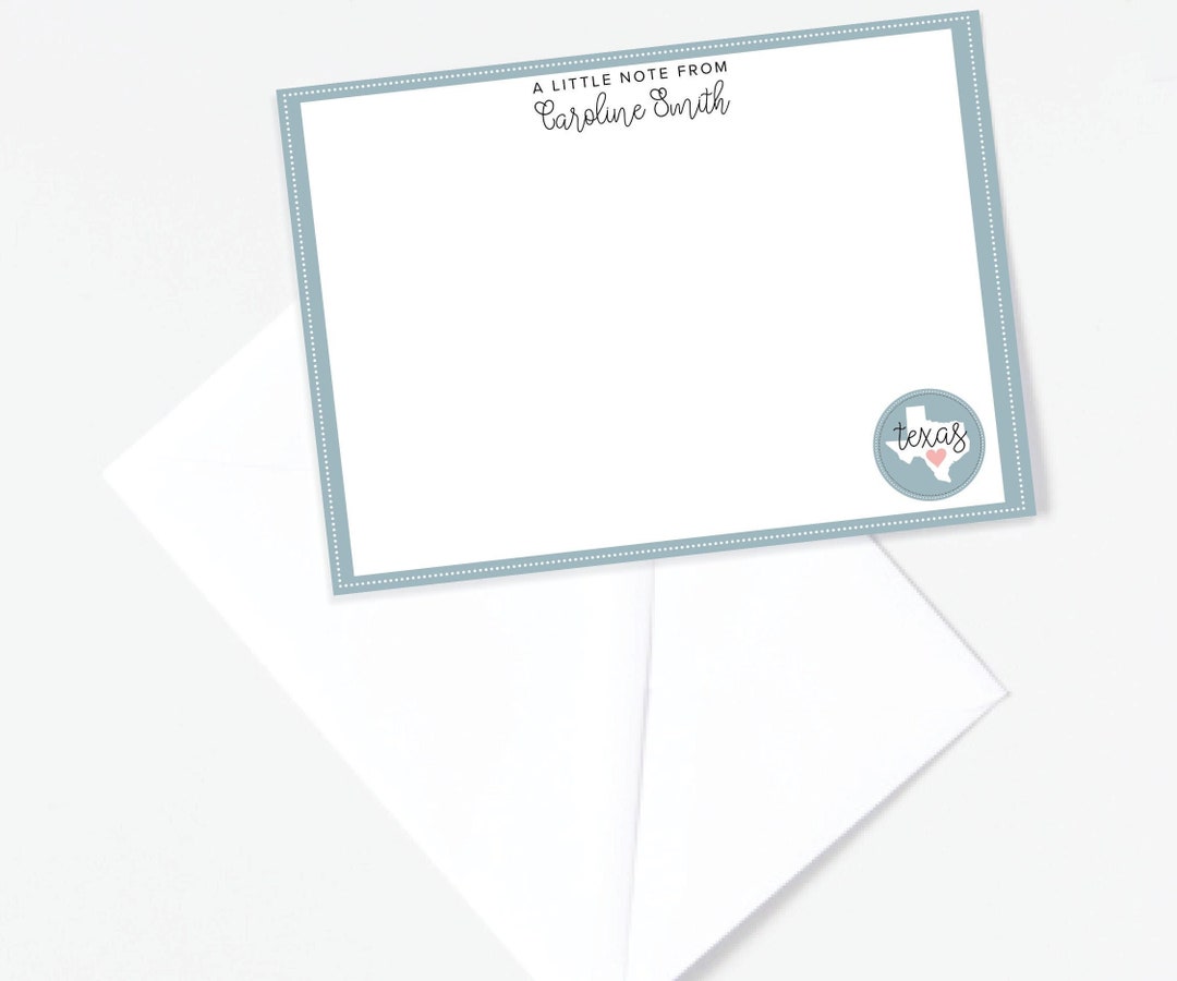 Texas Stationery Sets-texas Note Cards-state Stationery Sets-letter ...