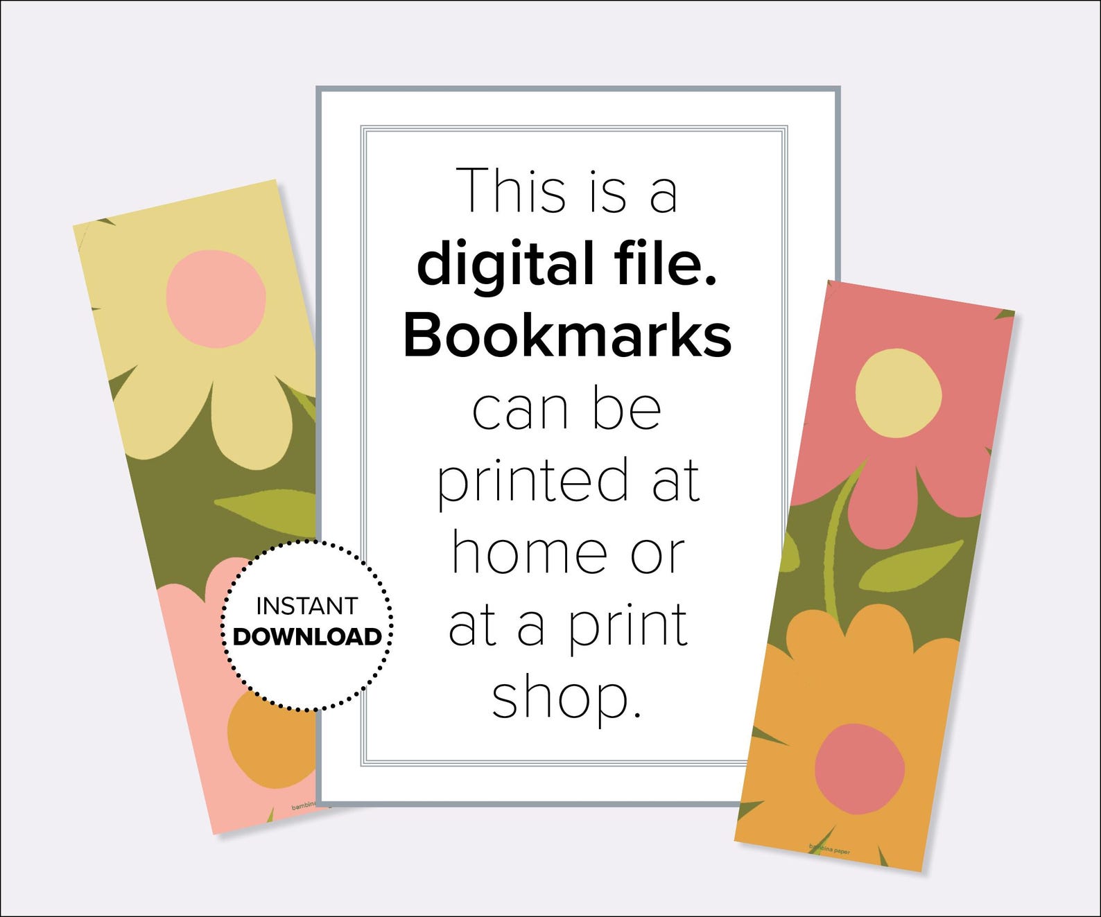 Printable Bookmark-cute Bookmarks-floral Bookmarks-teacher, Librarian ...