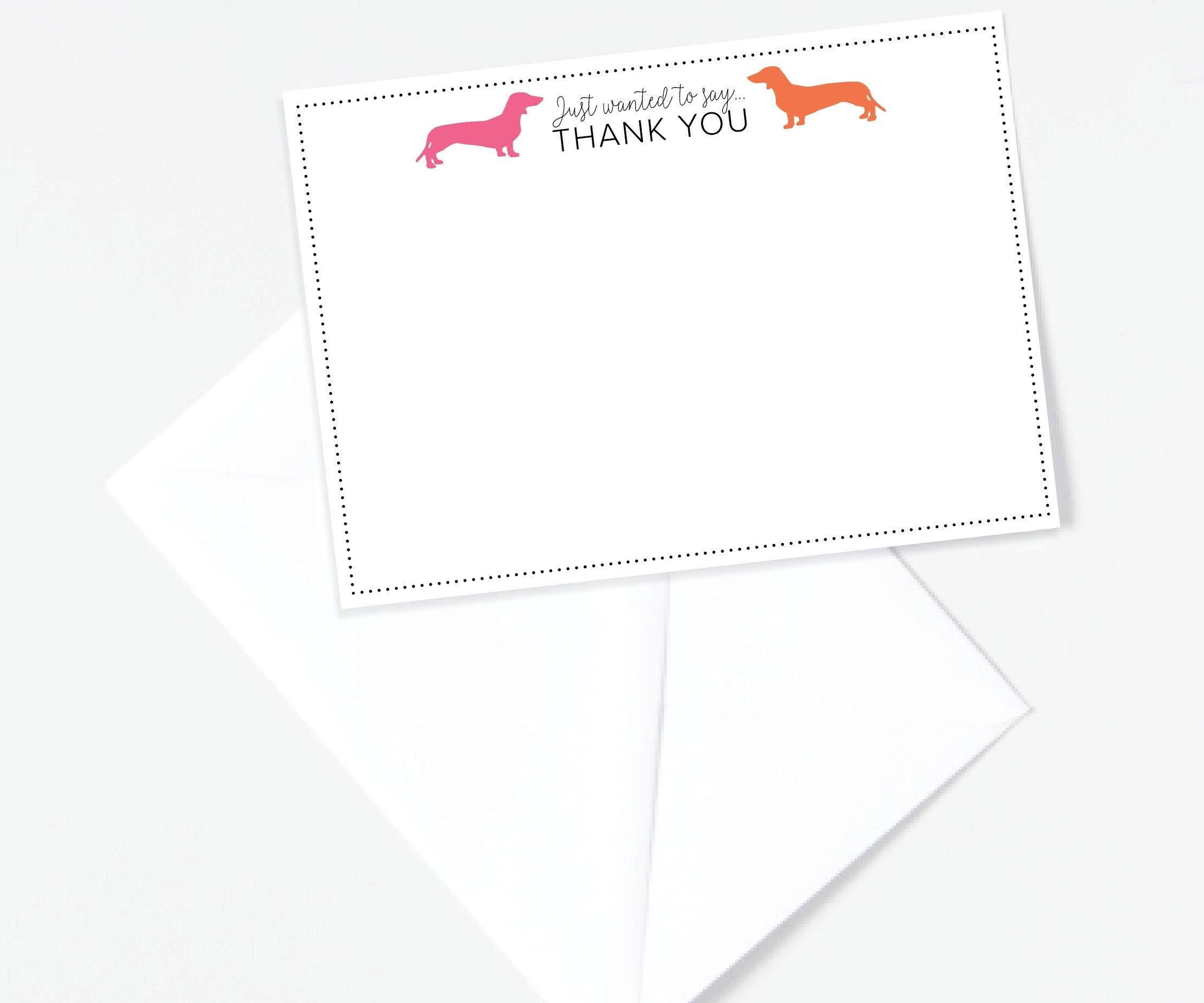 Dachshund Stationery Sets-dachshund Note Cards-dachshund Paper ...