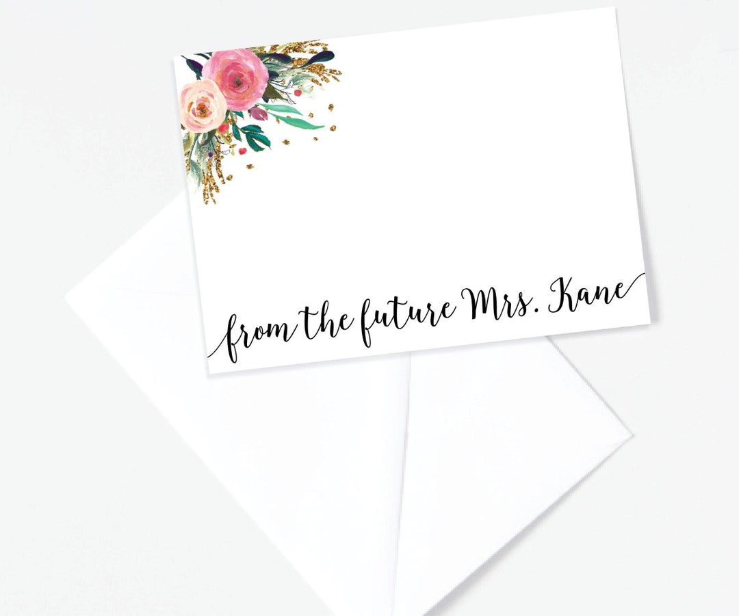 Wedding Stationery-wedding Gifts-personalized Stationery-flat Note ...