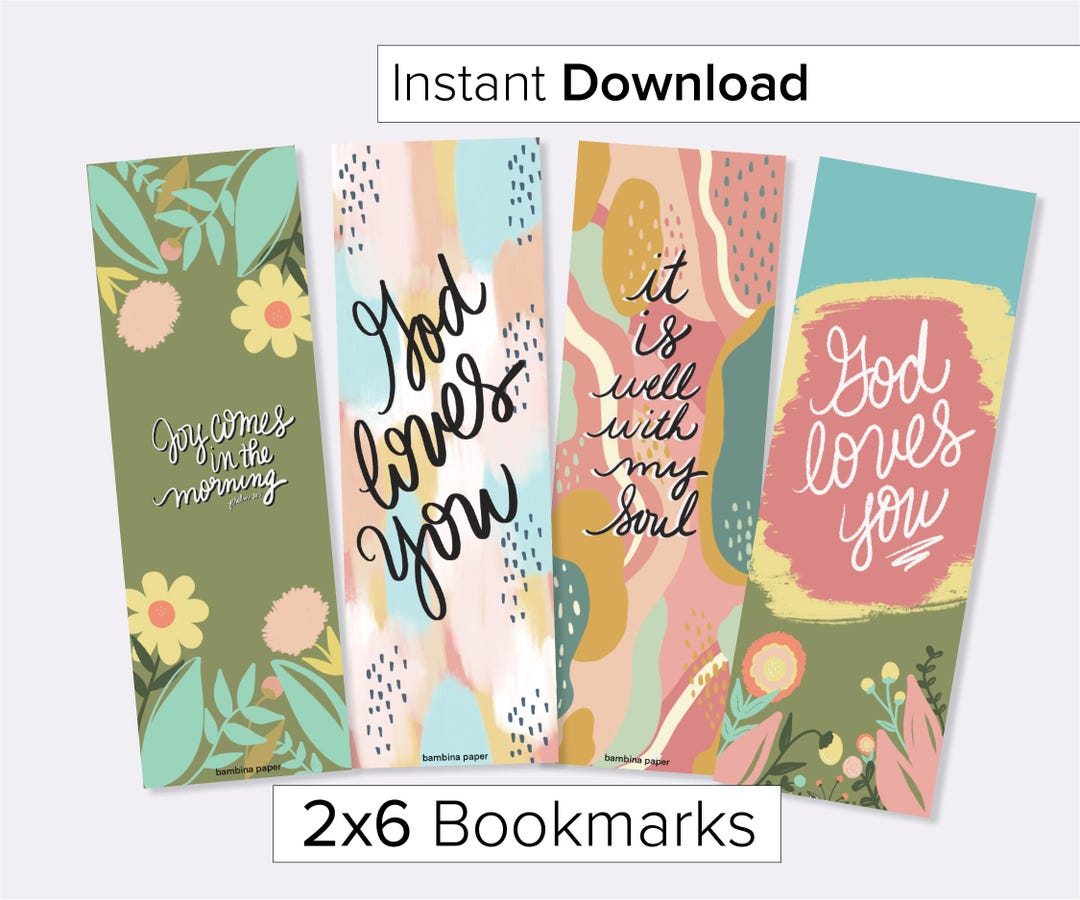 Faith Bookmarks-cute Bookmarks-religious Bookmarks-teacher, Librarian ...