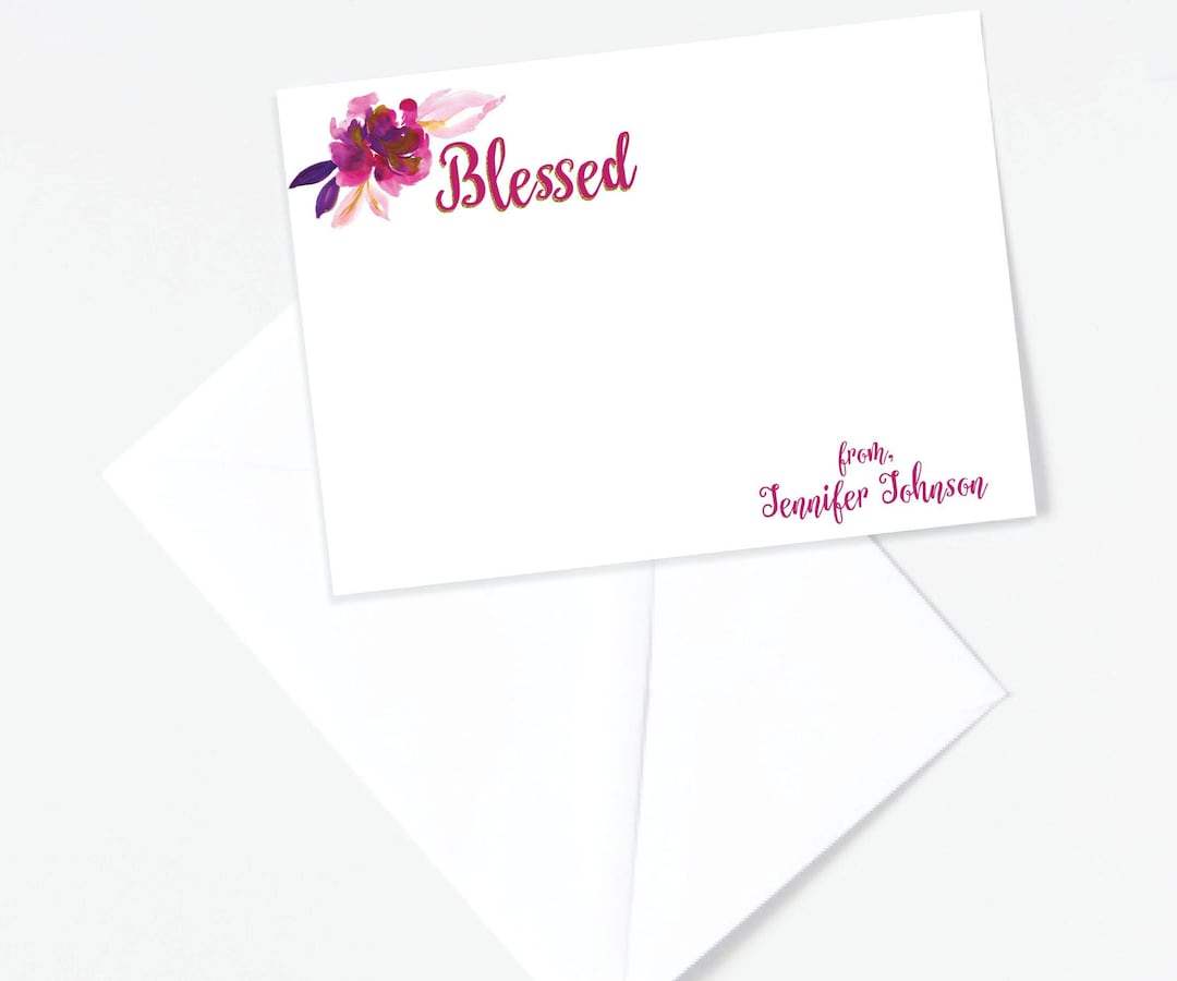 Blessed Stationery Sets-blessed Note Cards-religious Stationery Sets ...