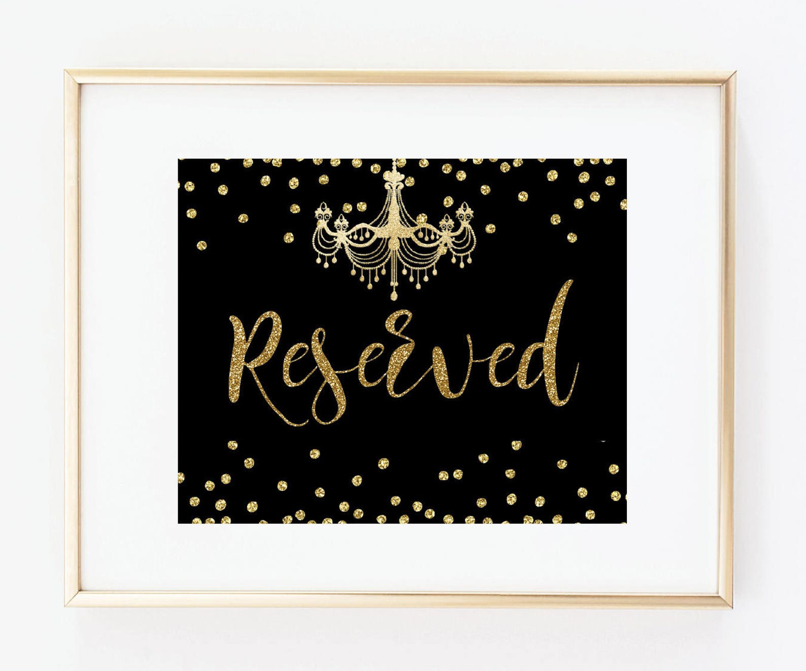 Art Deco Reserved Table Sign – Great Gatsby Wedding (PDF) - Etsy