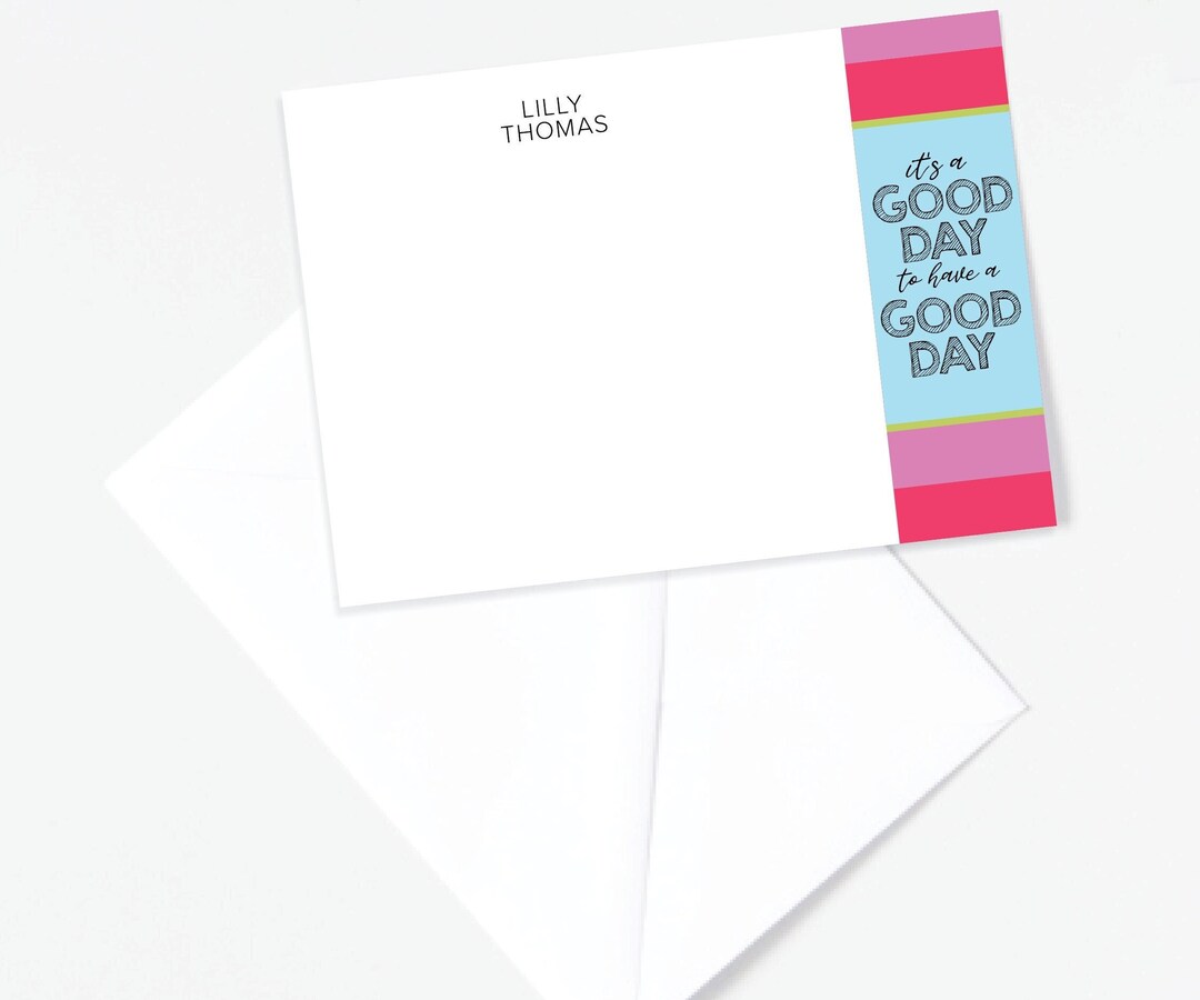 Personalized Stationery Sets-note Cards-colorful Flat Note Cards-teen ...