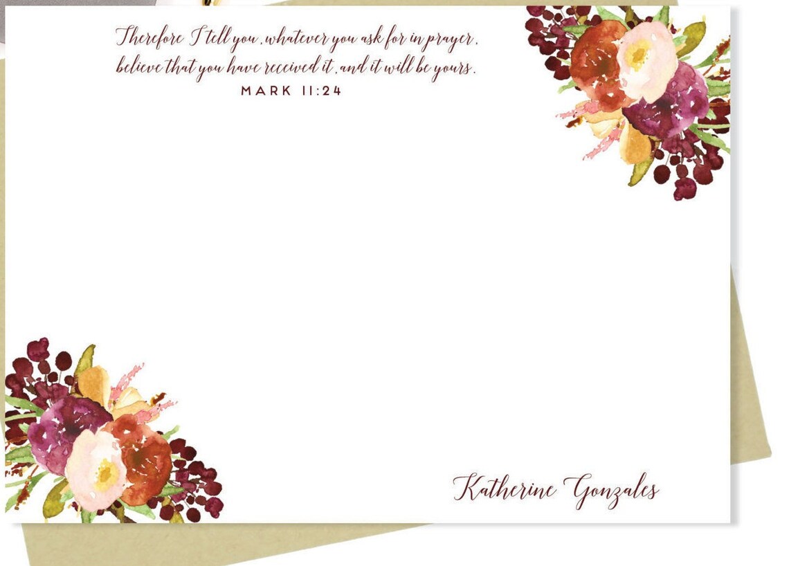 Religious Note Cards-personalized - Etsy