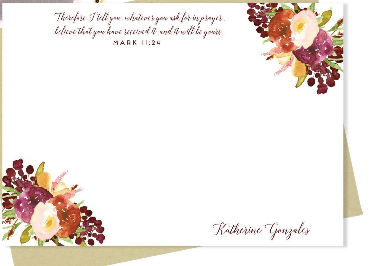 Religious Note Cards-personalized - Etsy