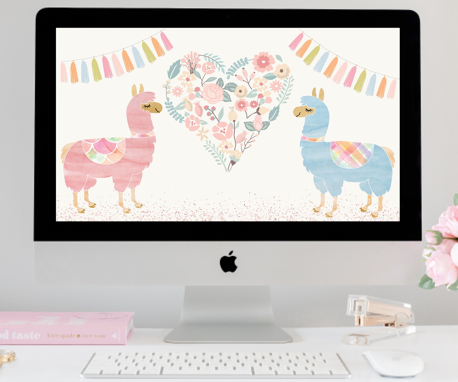 Zoom Background-virtual Llama Background-digital | Etsy