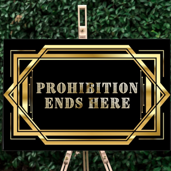 Prohibition Era Sign - Etsy