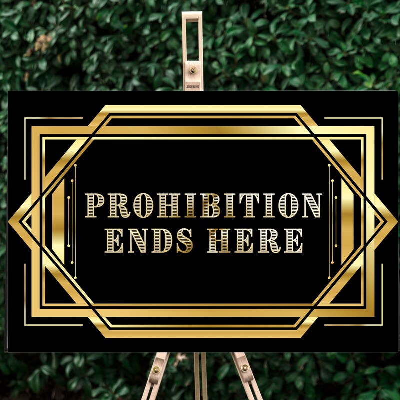 Prohibition Era Sign - Etsy
