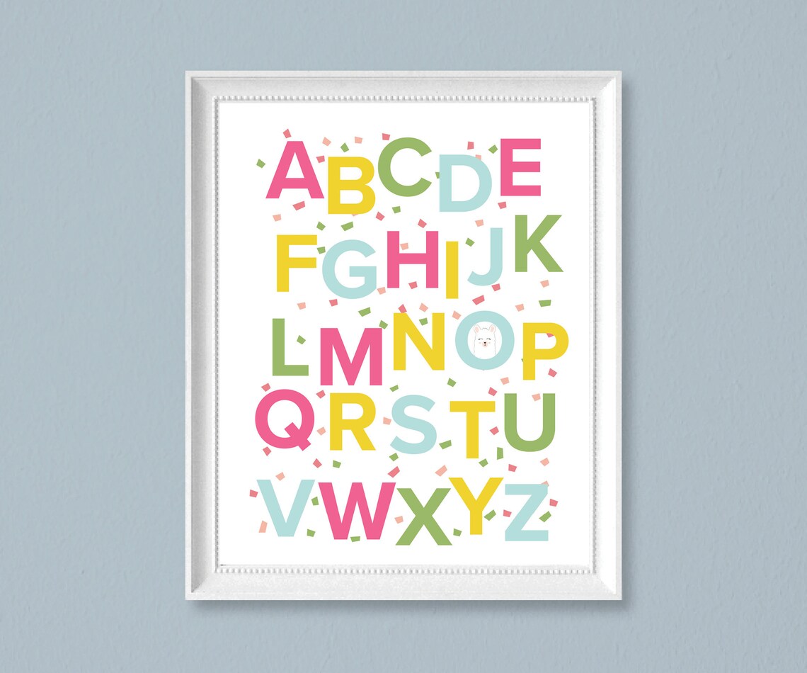 ABC Print-nursery ABC Print-classroom ABC Print-digital | Etsy