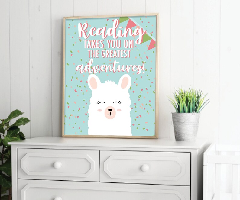 Reading Takes You on the Greatest Adventure Print-digital - Etsy