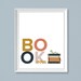 Book Worm Print-book Worm Printable-nursery Wall Decor-reading Nook ...