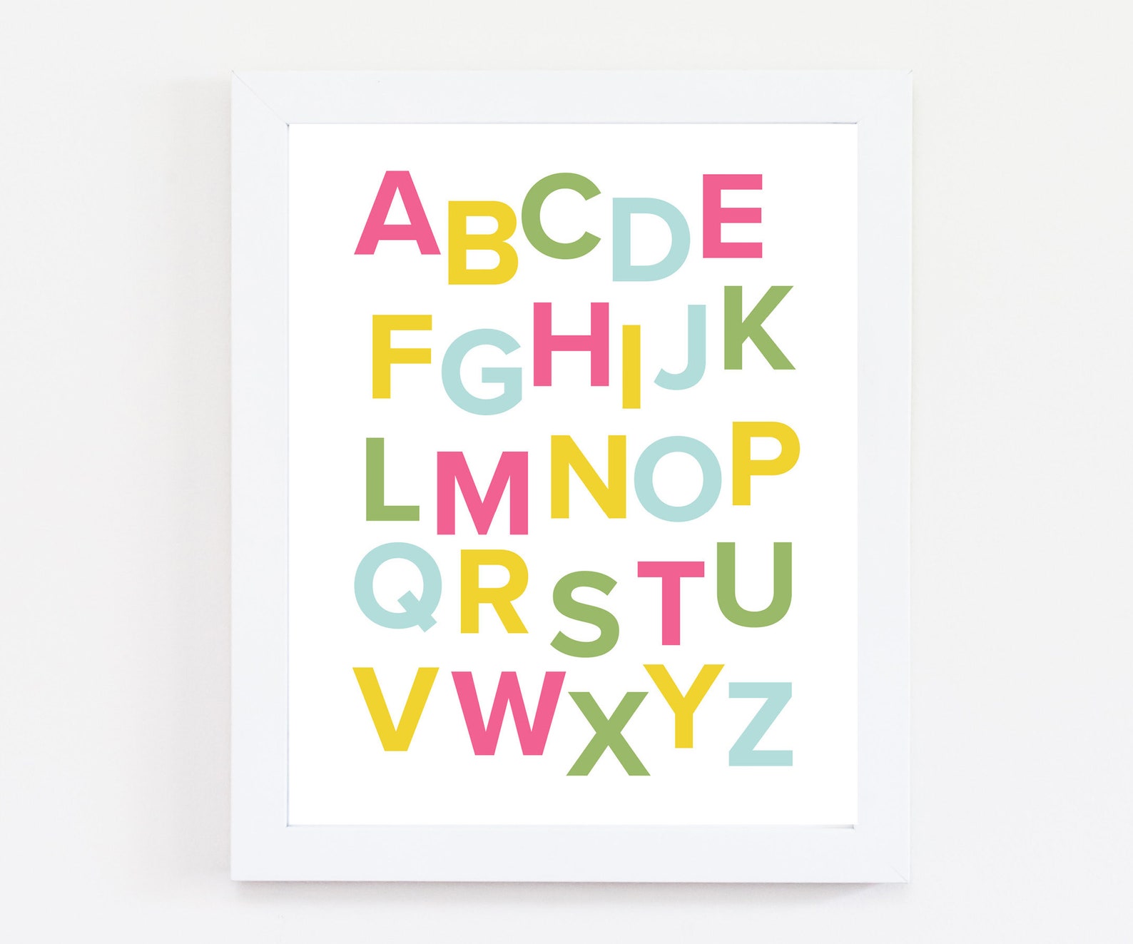 Alphabet Print-abc Art Print-nursery Art Print-kids Game Room - Etsy
