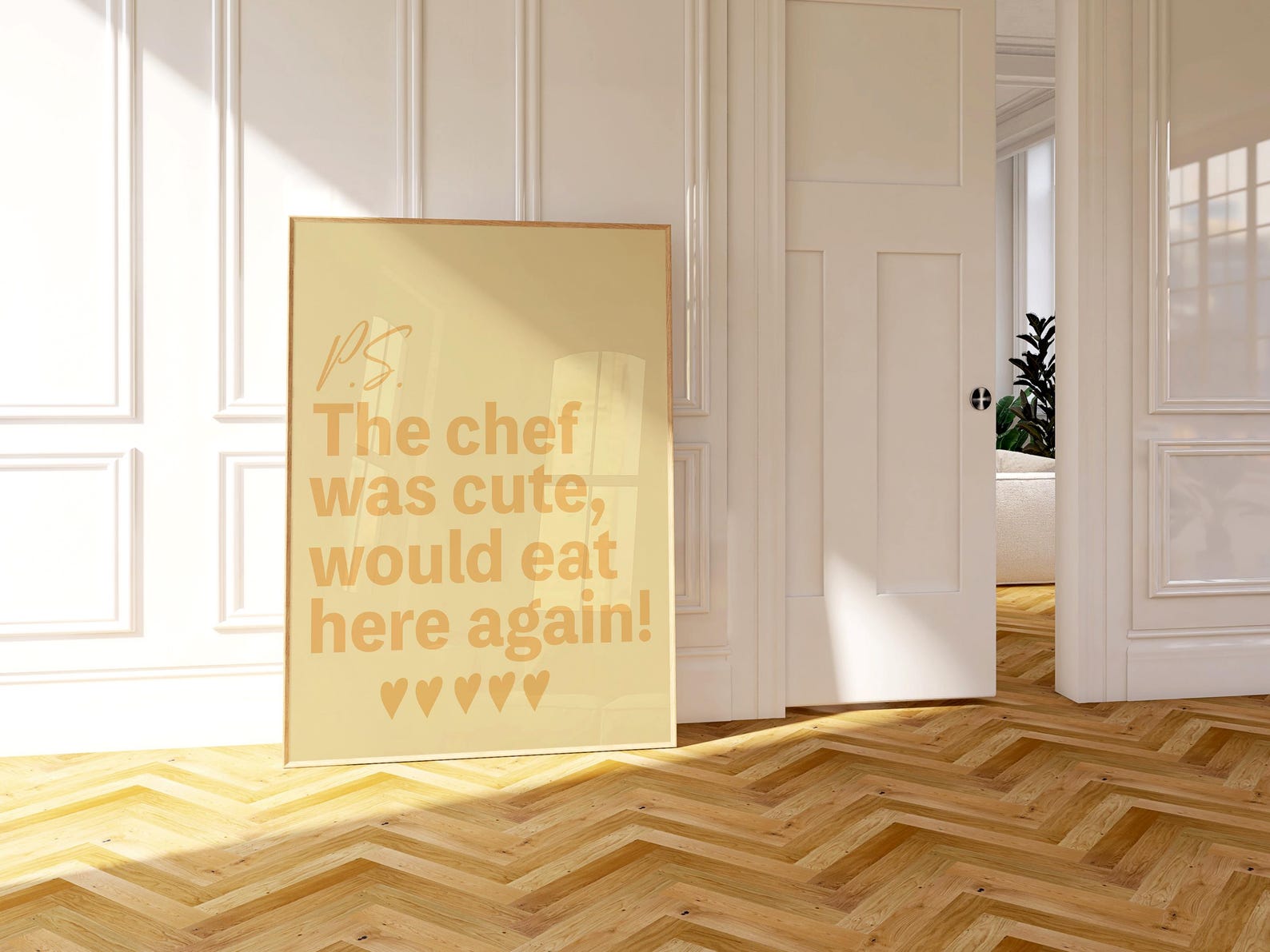 Chef Was Cute Would Eat Here Again Art, Dopamine Decor, Culinary Chef ...