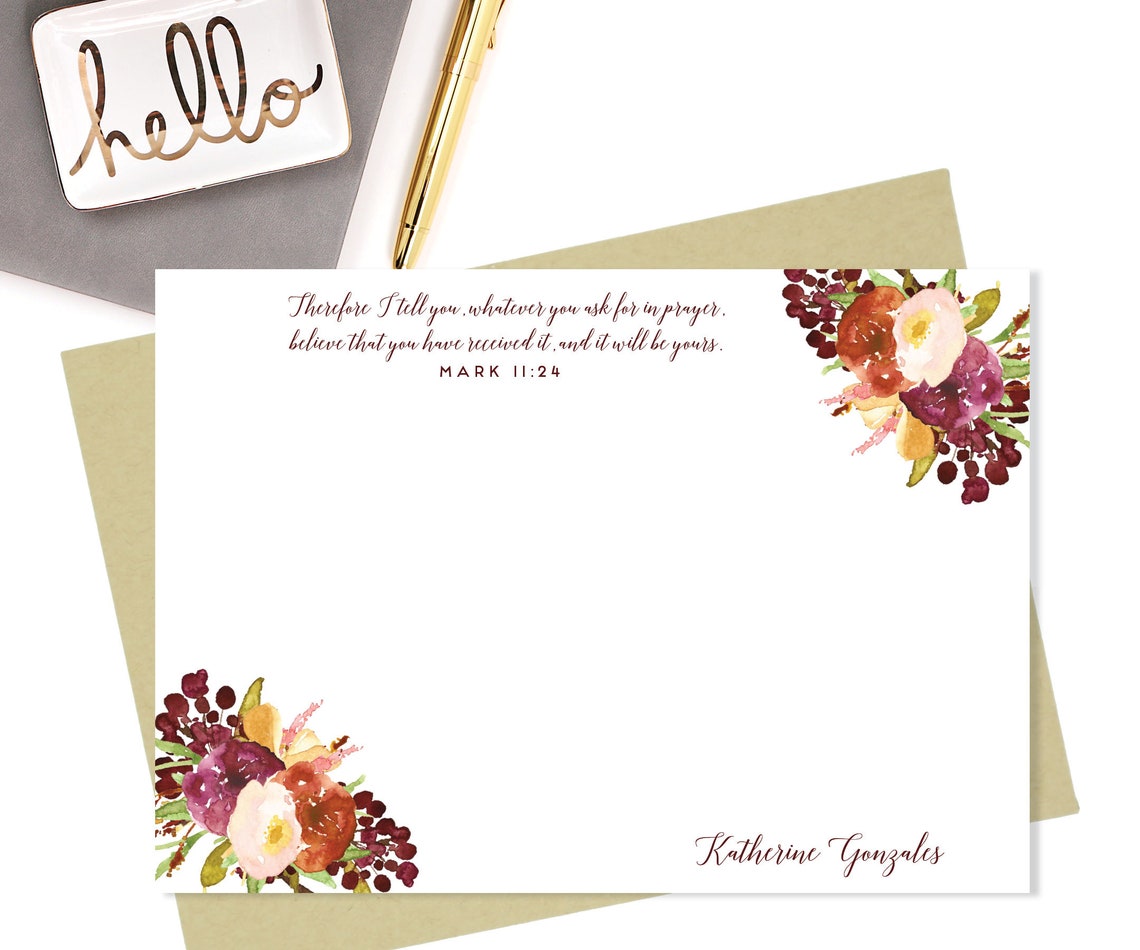 Religious Note Cards-personalized - Etsy