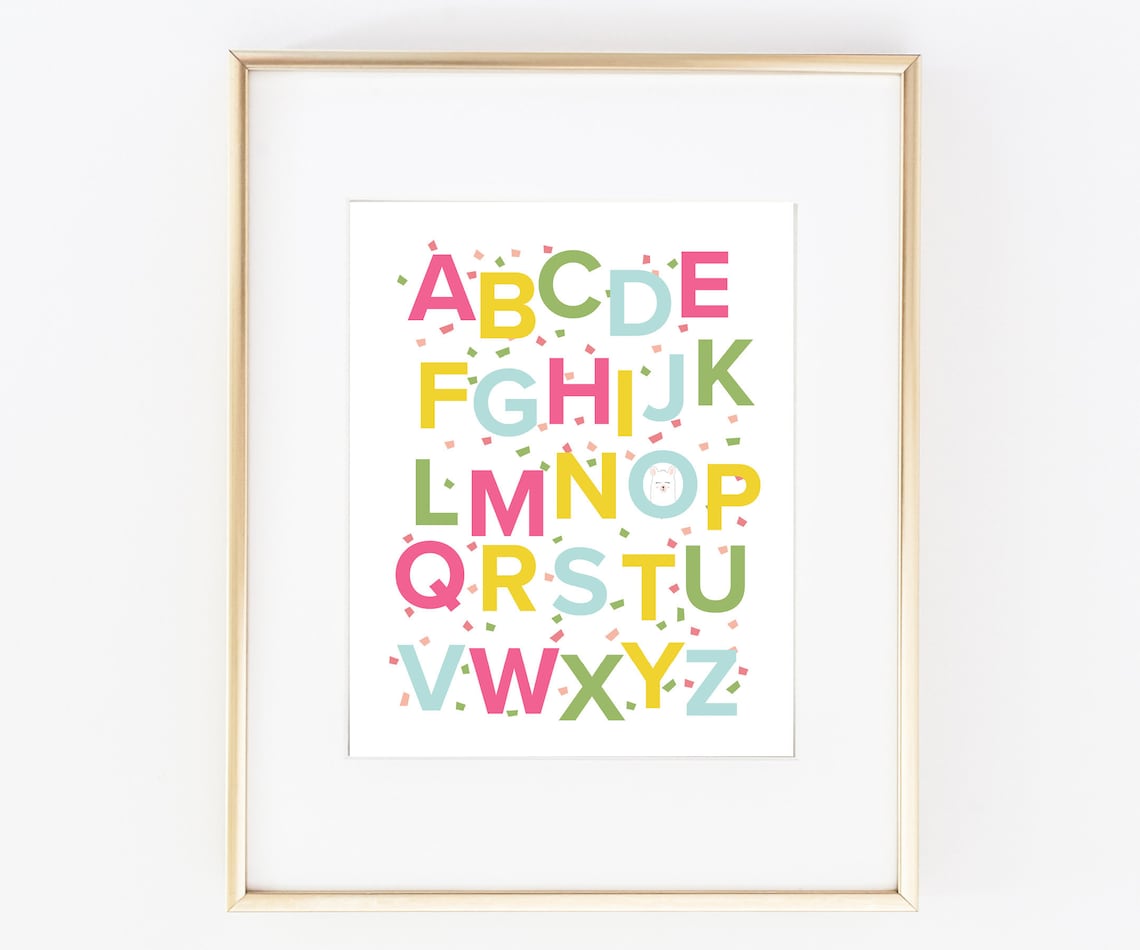 ABC Print-nursery ABC Print-classroom ABC Print-digital | Etsy