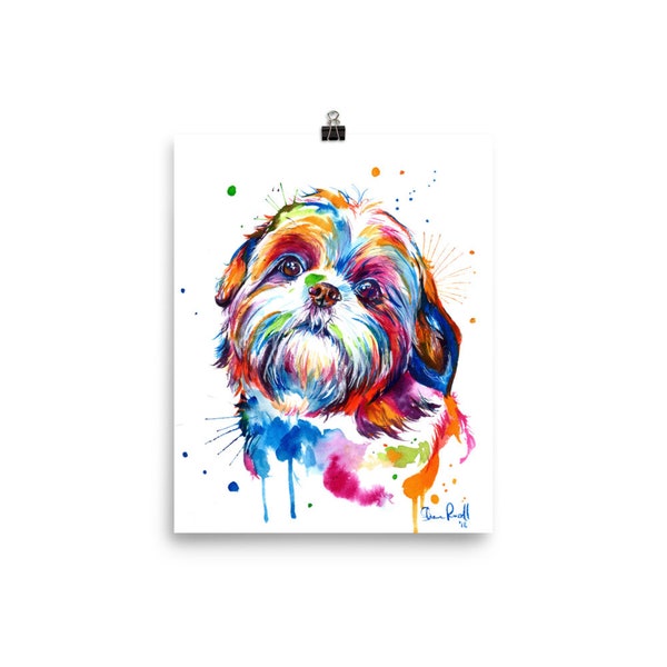 Shih Tzu Painting - Etsy